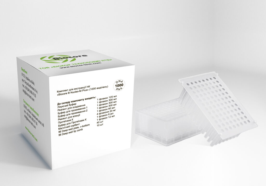 NA extraction kit «Biocore® Nucleo-M Plus» (1000 extractions) — «Biocor ...